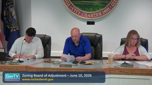 Zoning Board of Adjustment - 6/10/26
